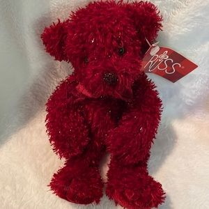 Russ Berrie | Toys | Vintage Russ Berrie Retired Burgundy Sparkly Bear ...